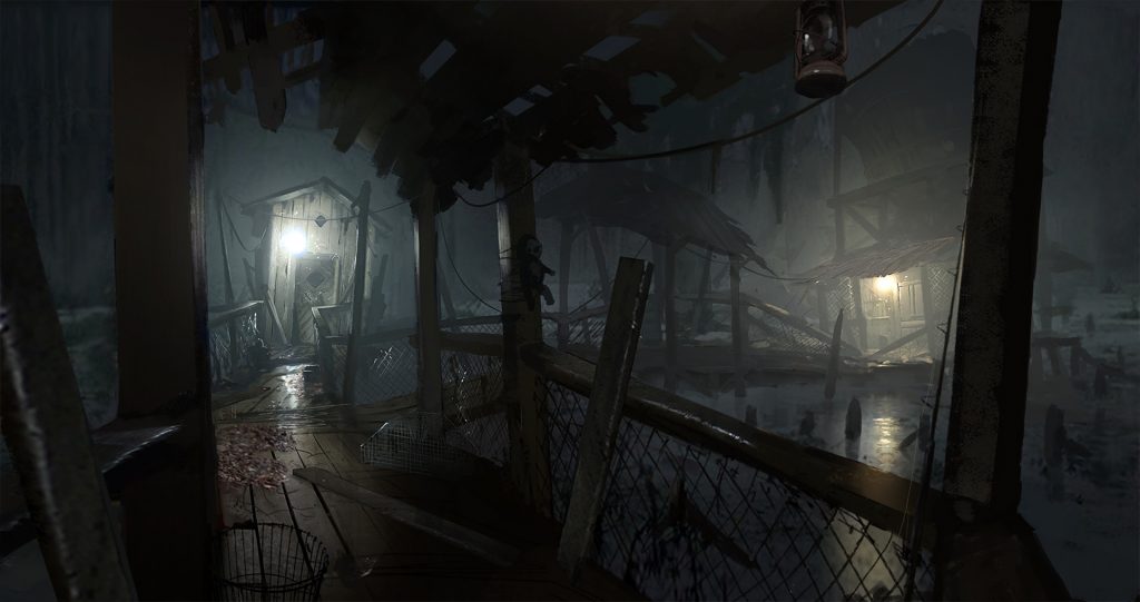 Artes conceituais de Resident Evil 7 mostram a antiga casa dos Bakers ...