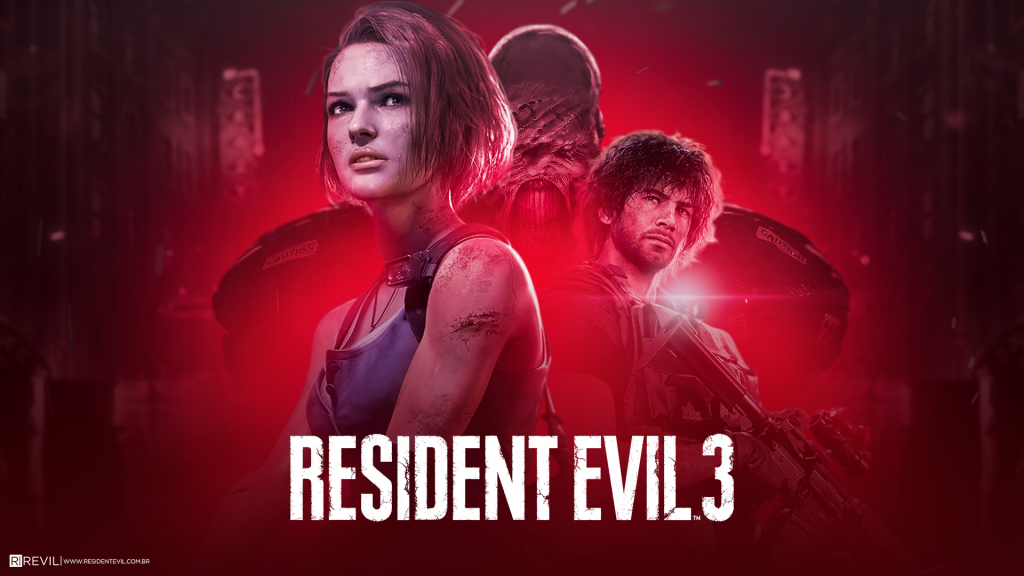 RE3-Wallpaper5 Red-Version3 - REVIL