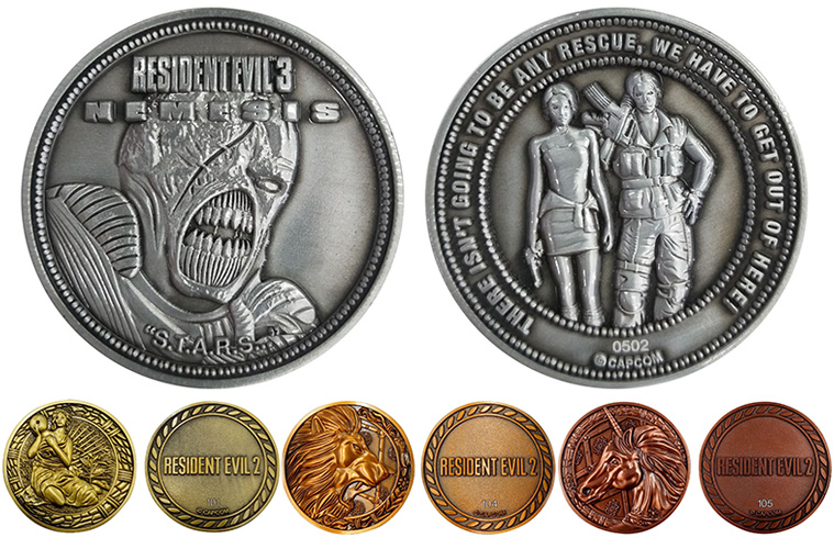 Medalhões de Resident Evil 2 e moeda do clássico RE3: Nemesis são novos ...