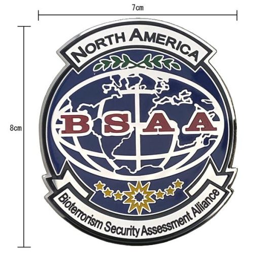 adesivo - resident evil death island - bsaa - REVIL